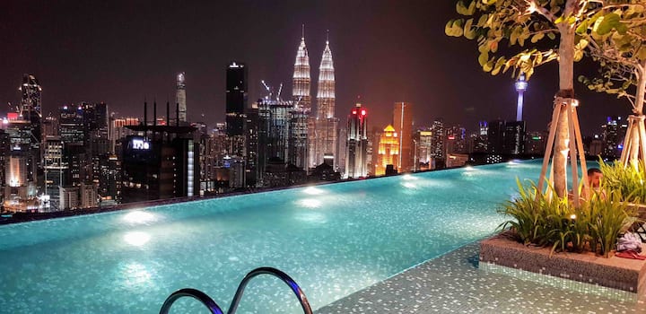 5 Mins To Klcc ! 2 Bedroom With Twin Tower View! - 말레이시아