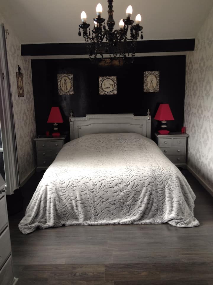 Bidart Plage Chambre ,Sdbain Privée/piscine/spa - Pays basque français