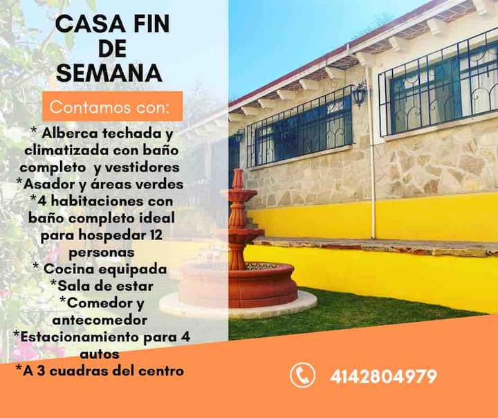 Casa De Descanso Con Alberca Ubicada En El Centro - Tequisquiapan