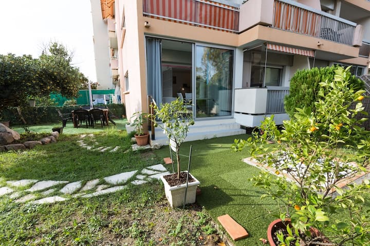 Joli Studio Rez De Jardin 15min à Pied Des Plages - Plage de Mandelieu-la-Napoule