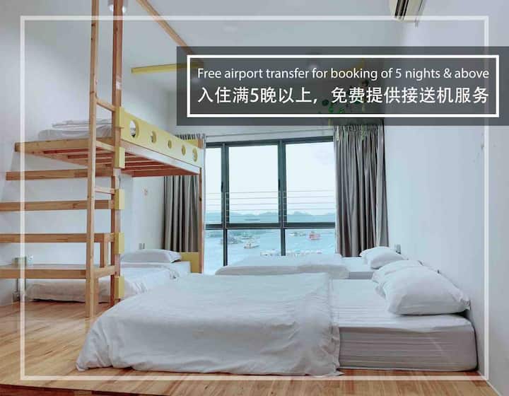 Fully Seaview Imago Loft/ Lmago 正楼上/4 Bedrooms - Kota Kinabalu
