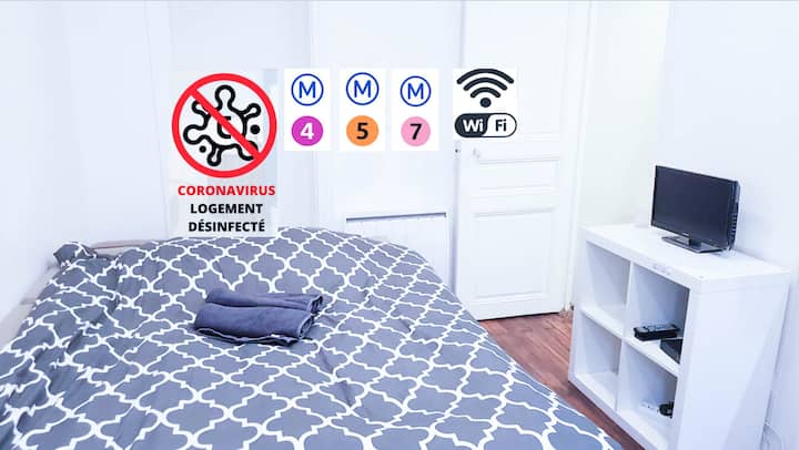 F Cozy Entire Apt Center Paris Ruebichat Fast Wifi - Paris
