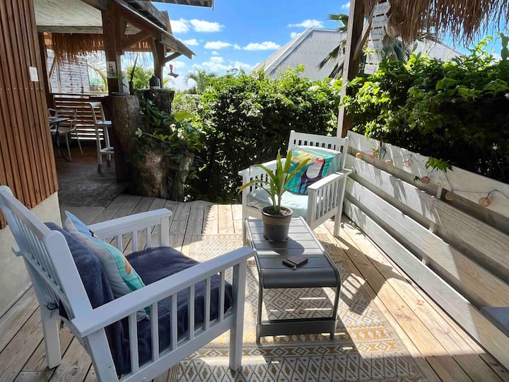Bungalow De Charme Climatisé Proche Plage - Martinique