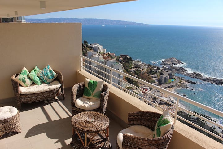 La Mejor Vista Al Mar, Muy Acogedor - Viña del Mar