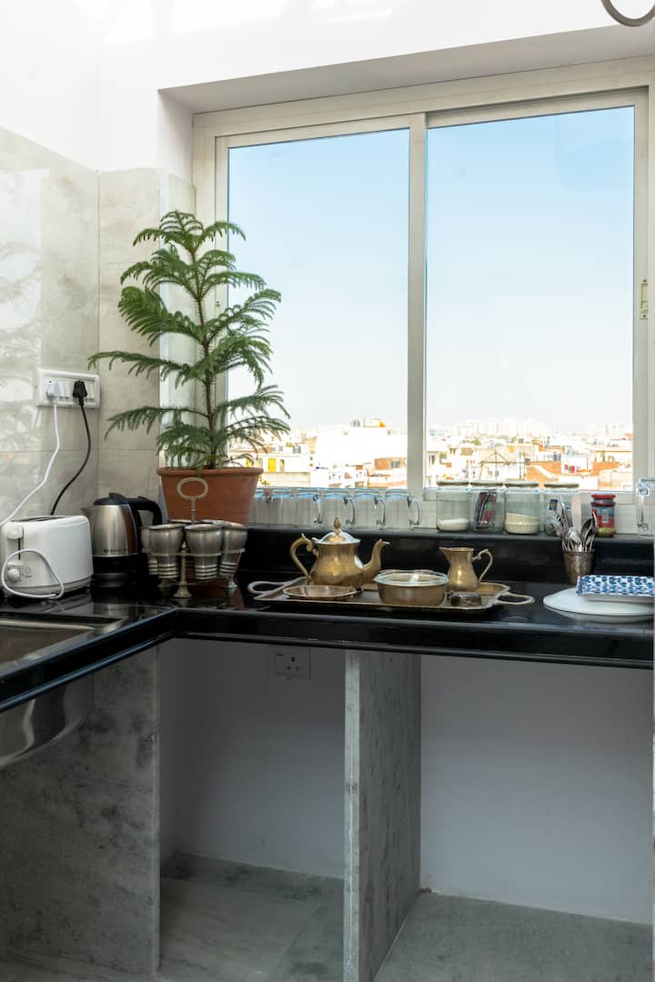 Winter Garden Studio (Private Terrace) - Jaipur