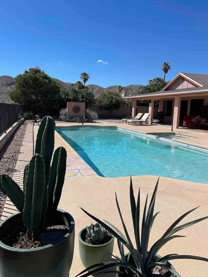 Hilltop Hacienda Pool With View - Desert Hot Springs, CA
