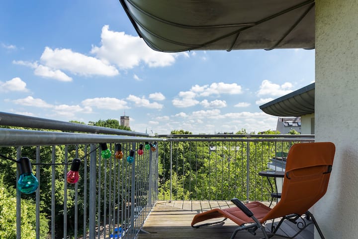 Sunny Loft W Big Terrace, Park And Skyline Views - Berlín