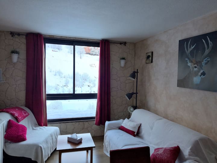 Studio Cabine 5p Front Neige Départ Skis Aux Pieds - Isola 2000