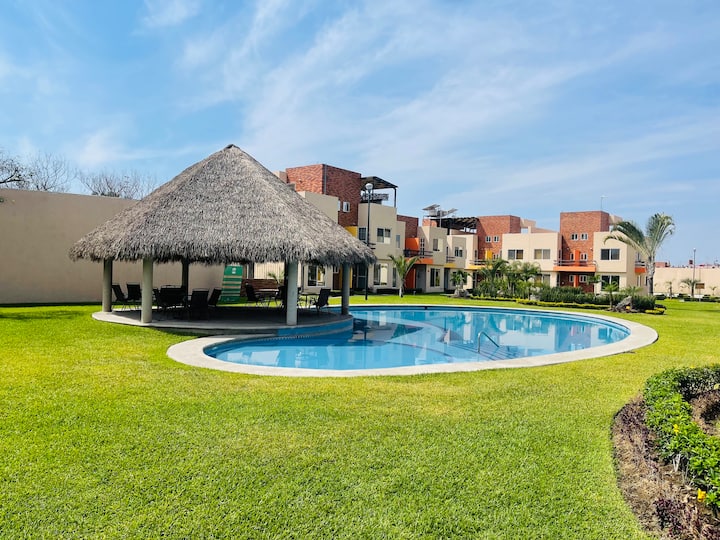 Casa Azul De Descanso Alberca, Jacuzzi, Billar - Xochitepec