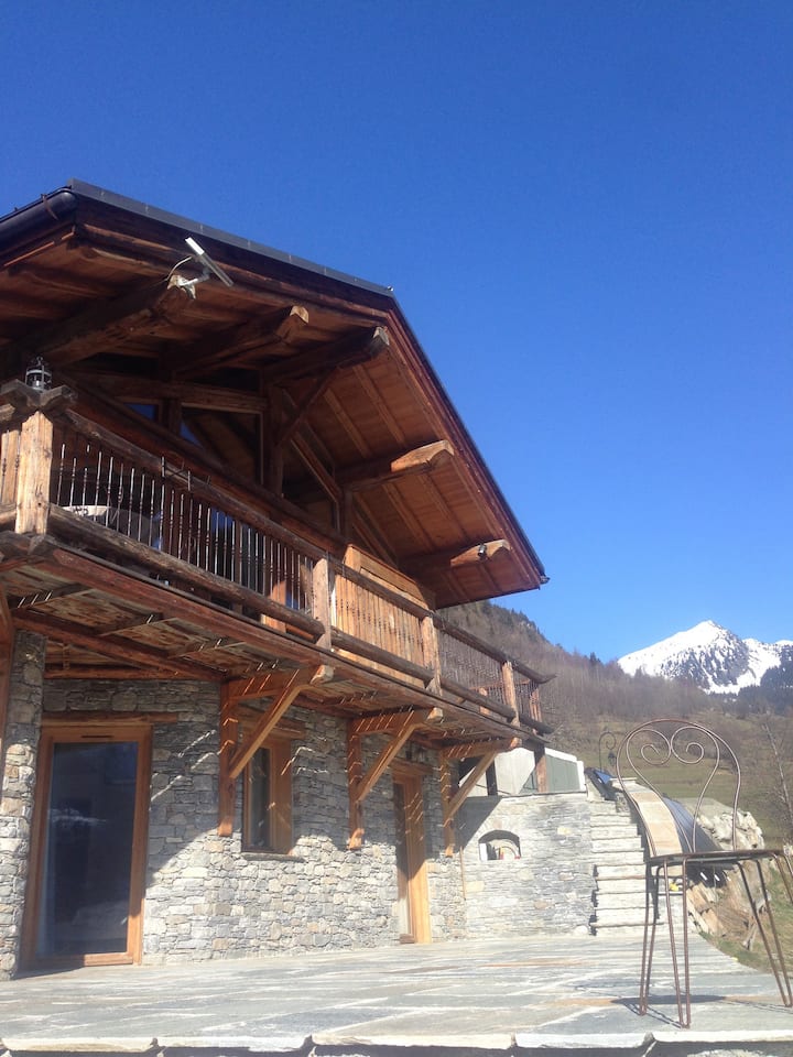 Magnifique Chalet Ensoleillé, Vue Panoramique. - Sainte-Foy-Tarentaise