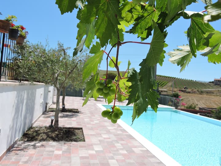 Sea & Countryside Pool Stay – House Melograno - Valderice