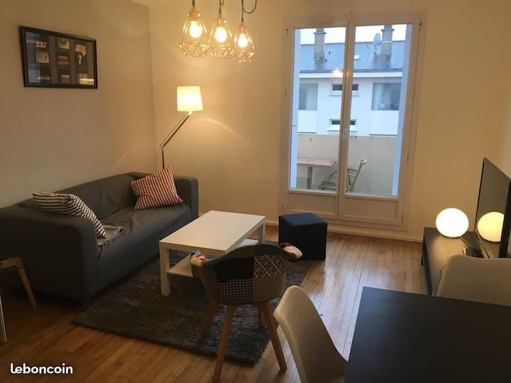 Appartement T4 Meublé 3chambres (68m2)secteur Gare - Ibis Budget Angers Parc des Expositions