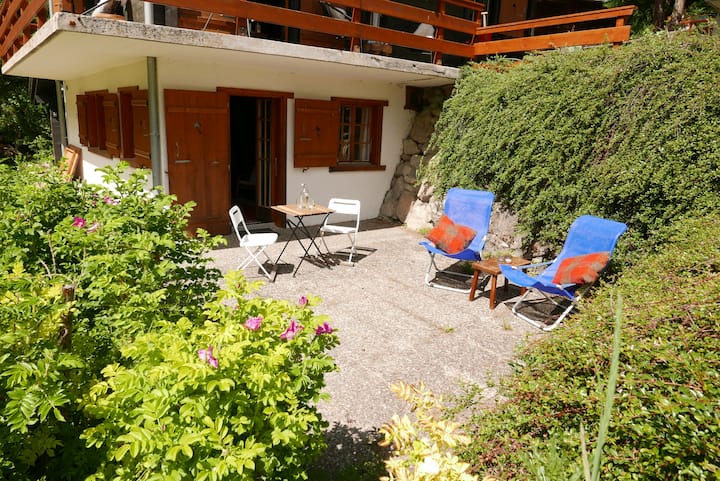 Studio In Charmante Chalet Met Terras, Zinal - Grimentz