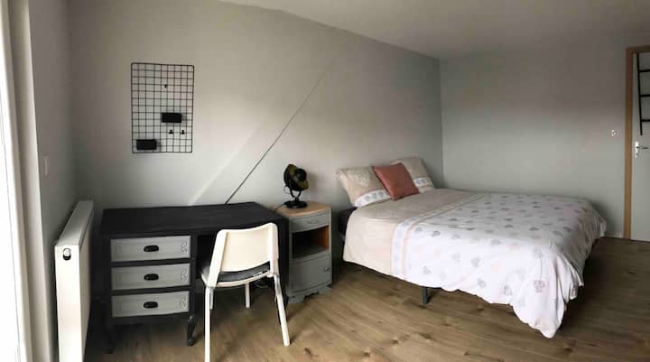 Chambre #Gandhi Dans Maison De Ville Avec Jardin - Belfort