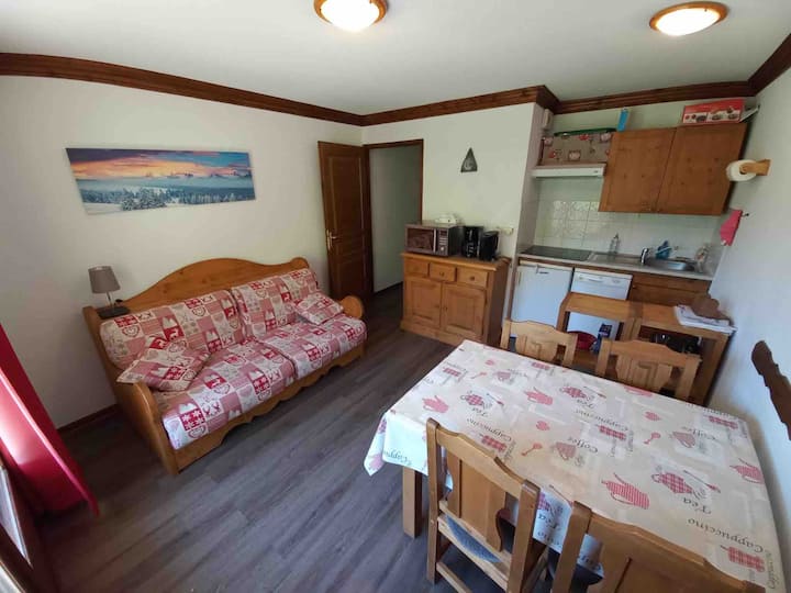 Appart Cosy, Accès Ski, Piscine, Balcon Avec Vue - Valloire