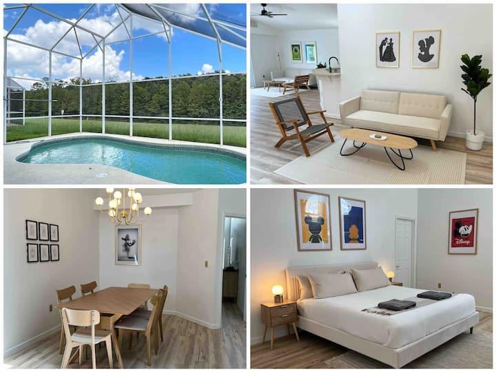 New Private Pool Mid Century Home Near Disney Park - Kissimmee, FL