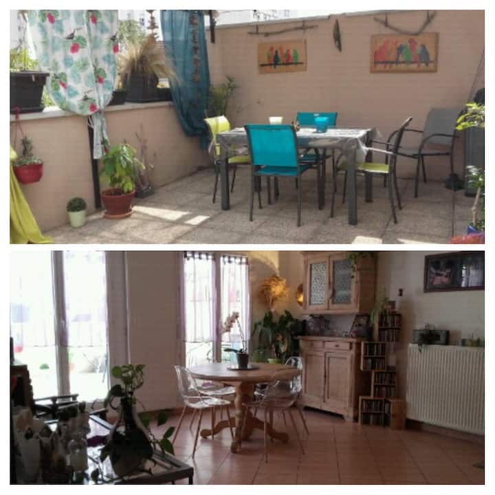 Maison De Ville Villeurbanne, Duplex, Terrasse - Lyon