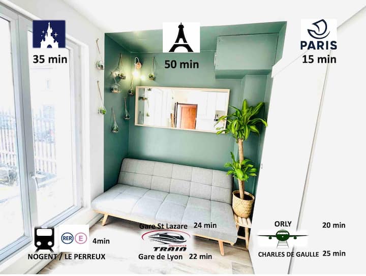 Cocon Végétal Entre Disney&paris - Nogent-sur-Marne