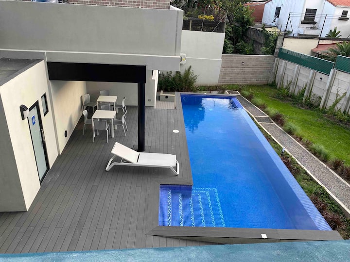 Modern&cozyapt+pool+gym+volcanoview@ant. Cuscatlán - El Salvador