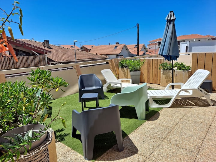 Très Agréable Appartement à 200 Mètres De L'océan,  Excellente Situation, Avec Terrasse De 50m2 - Biscarrosse