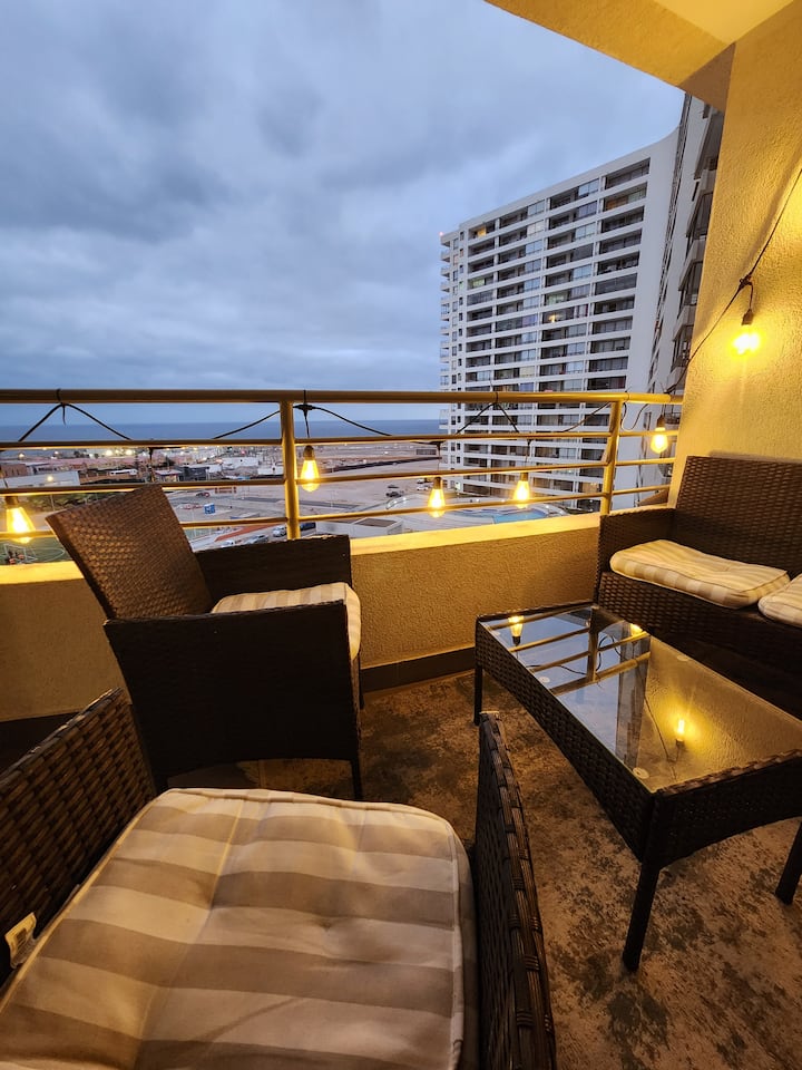 Amplio Depto. Con Vista Al Mar Y Terraza Completa - Antofagasta