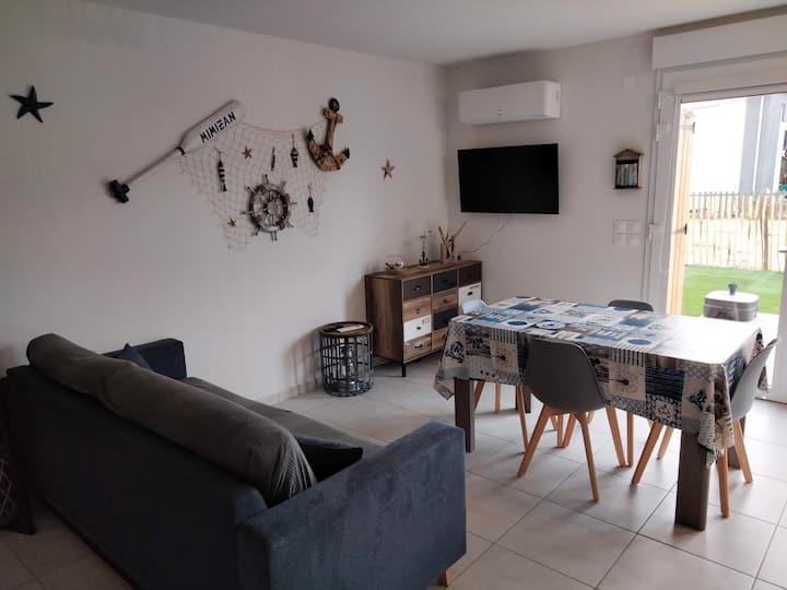 Maison 3* En Duplex,  Jardin,  800 M De La Plage - Landes