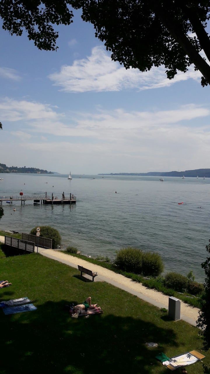 Malerischer Seeblick 2-zi-wohnung 2 Min Bodensee - Reichenau
