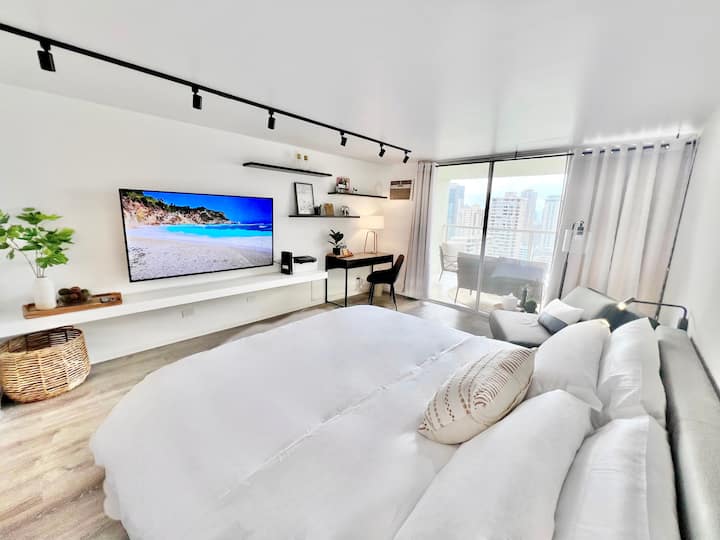 26fl-renovated Modern & Chic King Studio-waikiki - 카일루아
