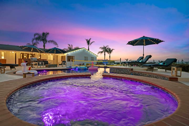 Immaculate 5br Micro Resort With Heated Pool & Spa - San Diego, CA