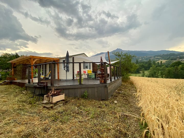 Mobilhome Vue Lac De Serre Ponçon Baie St Michel - Savines-le-Lac