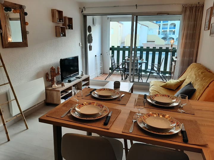 Appartement Cosy Bord De Mer - Le Barcarès