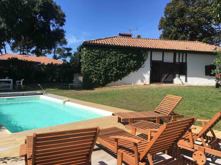 Landaise Avec Piscine, Proche Plages Et Lac - Mimizan