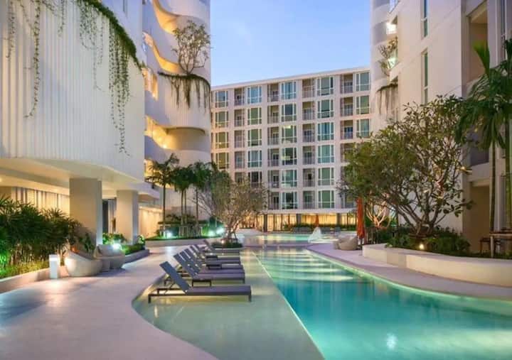 Central 300m+ 1bedroom+cute Pool Gym - Phuket