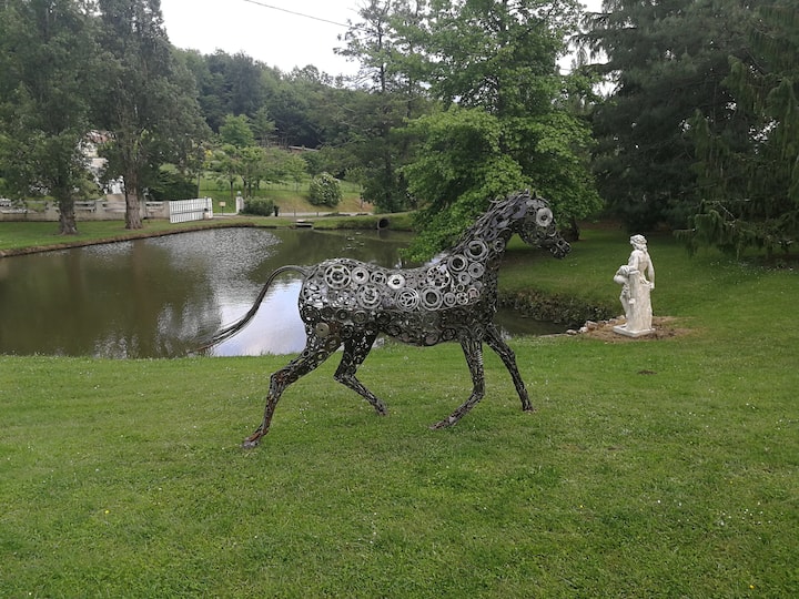 Le Jardin D Eau (Chambre Marron) - Castillon-la-Bataille
