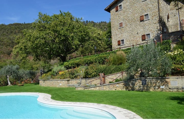 Antico Casolare In  Pietra Con Piscina Privata, Parco Completamente Recintato, Animali Ammessi, Posi - Provincia di Arezzo