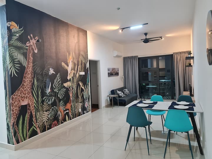 3 Rooms New Cond C/w Balcony 5minum/uh@ Pj - Petaling Jaya