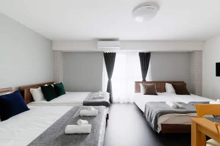 6ppl/4mins To Metro Sta/easy Access->namba /9766 - Osaka