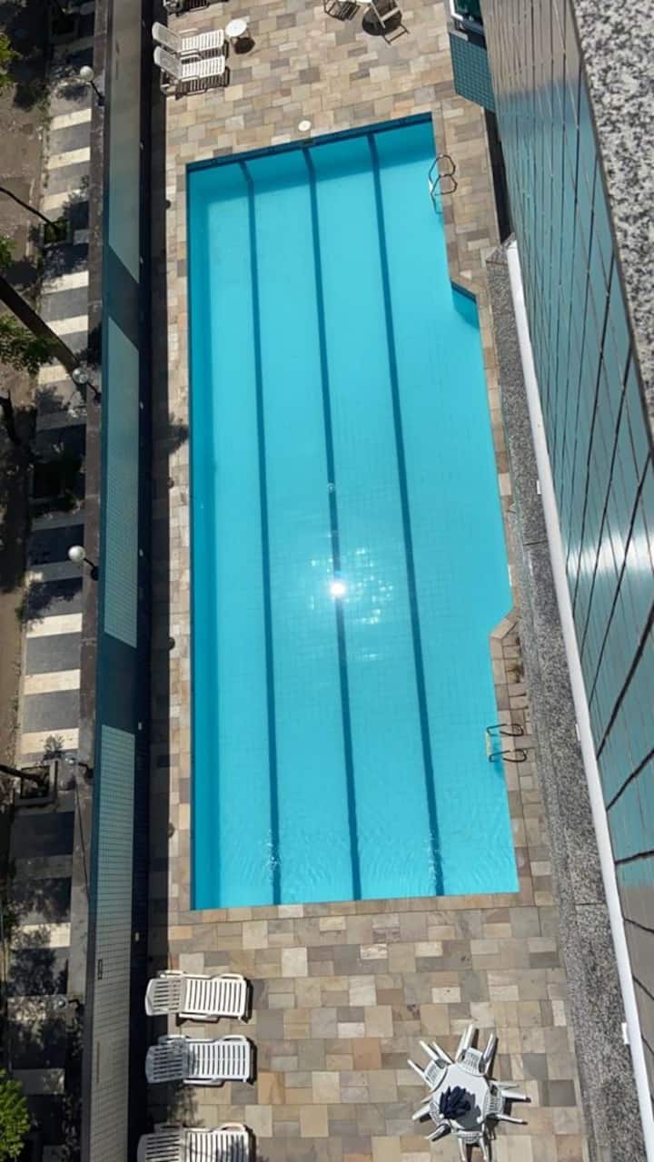 Guarujá - Apartamento Com Piscina E Churrasqueira - Guarujá