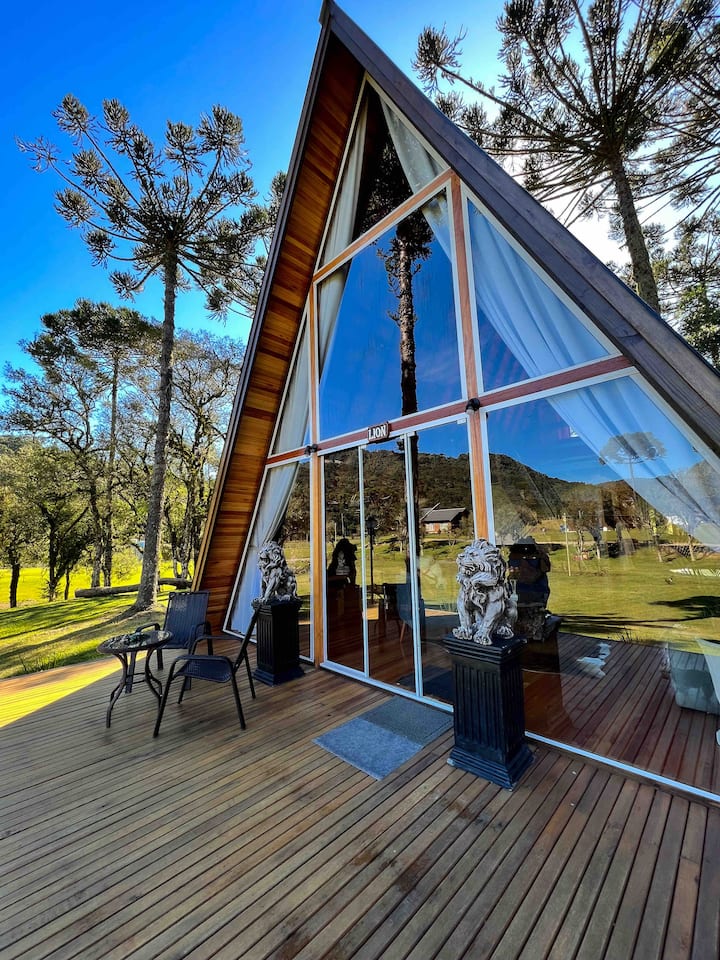 Lion Chalet In The Campestre Forest Park - Bom Jardim da Serra