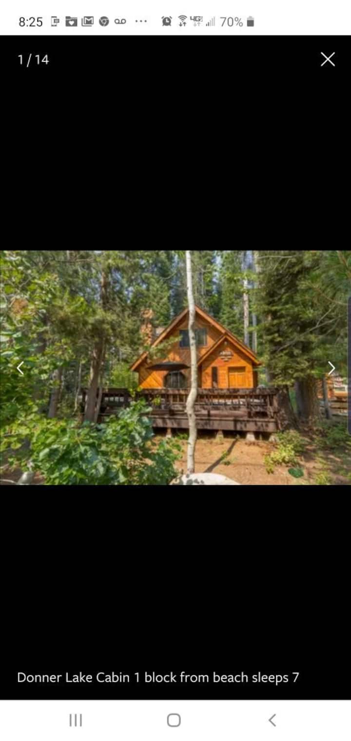 Cozy Cabin One Block From The Lake - Donner Lake, CA