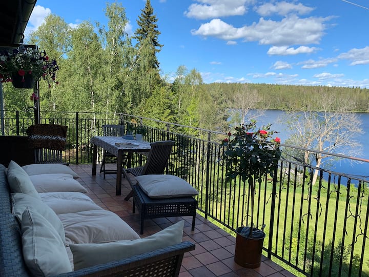 Sjöutsikt Med Eld Plats Villa - Ludvika