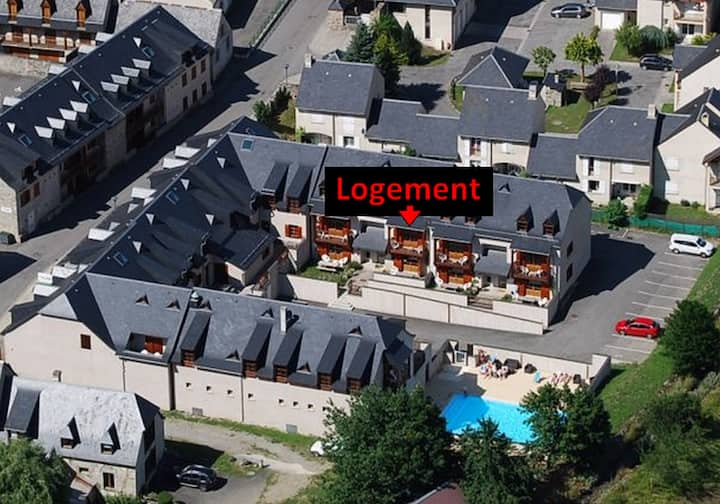 Lumineux T3 50m² 6/8p Wifi Balcon Parking Couvert - Aragnouet