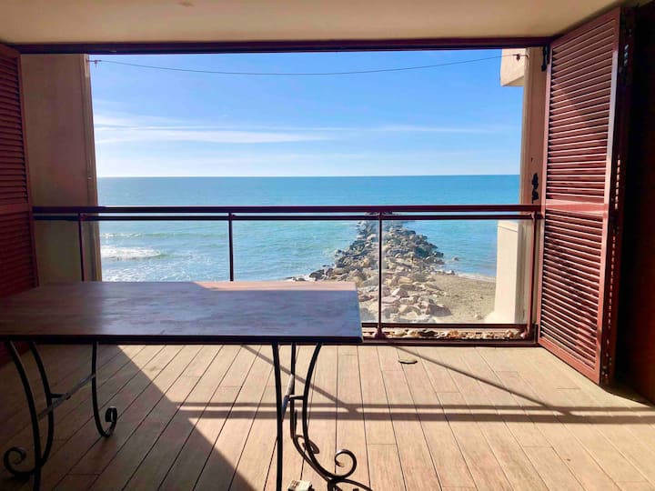 Terrasse Surplombant La Plage, F3 Avec Parking - Mauguio