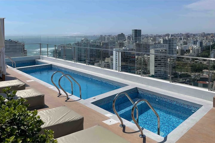 Amazing New Apartment Wifi+gym+pool-barranco - Peru