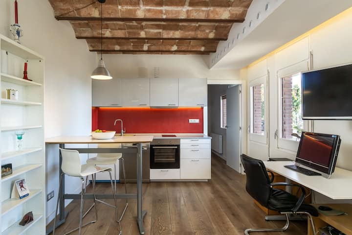 Stylish Apartment With Stunning Seaview And Garden - Garraf