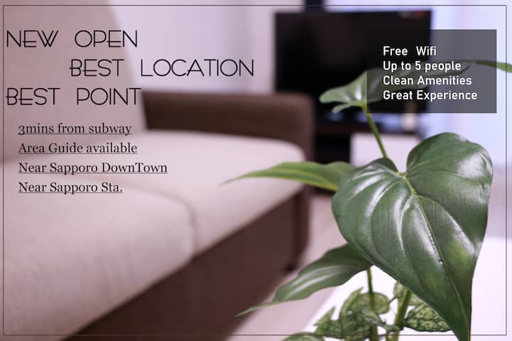 No Doubt！3min Walk Fr Subway Near Downtown - Sapporo