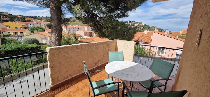 "Sous Le Pin" T2-au Calme-terrasse-parking Gratuit - Collioure