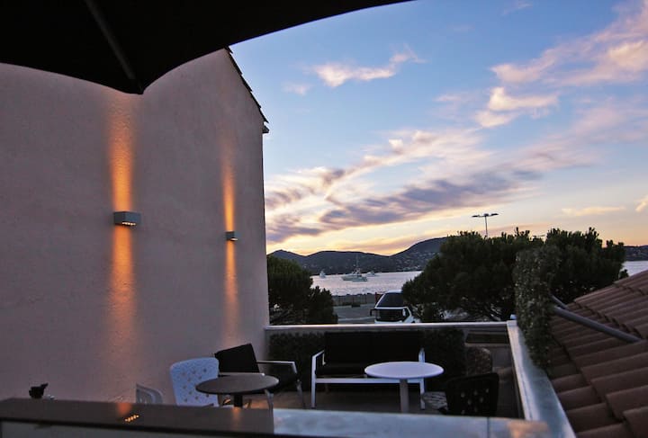 Chambre Privée Avec Terrasse Coté Mer - Saint-Tropez