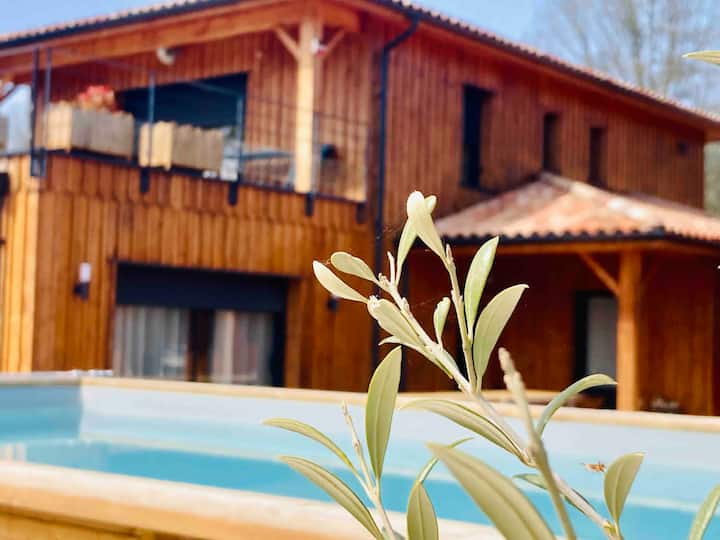 Les Pavillons Du Lac -Piscine Et Jacuzzi - Vielle-Saint-Girons