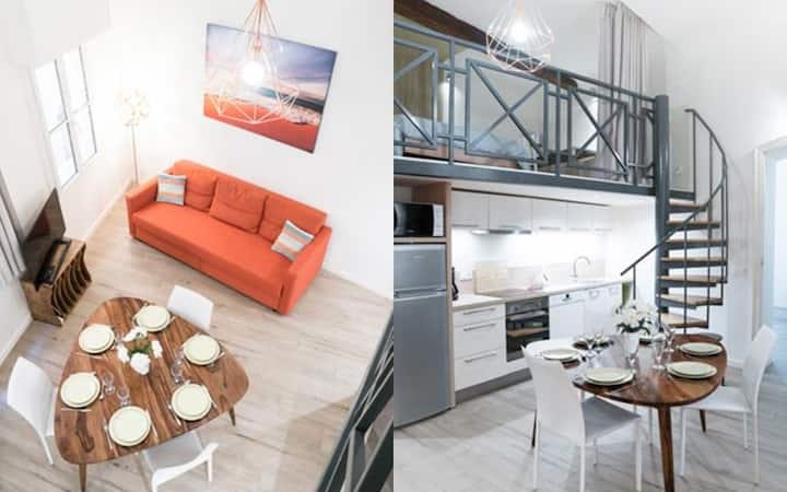 Vaste Appartement Atypique Climatisé Proche Mer - Nice